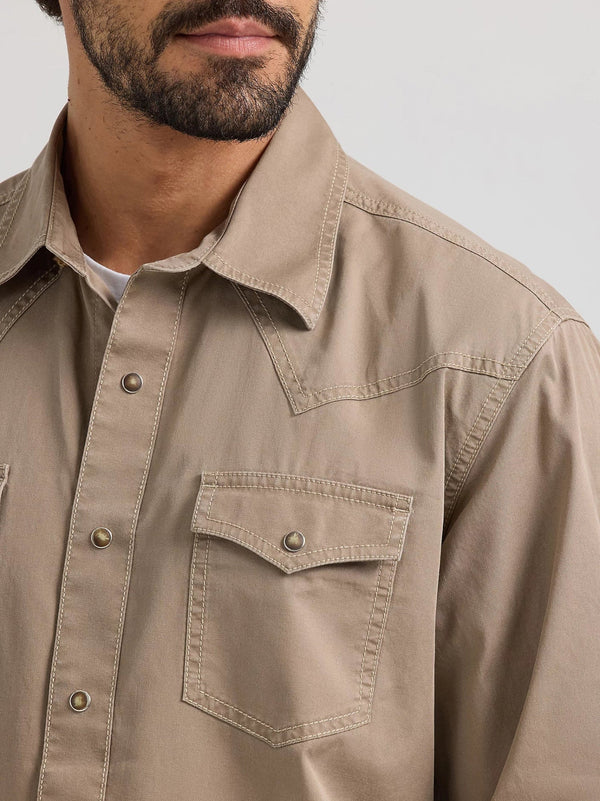 Wrangler Men's Retro® Premium Snap-Up Long Sleeve Work Shirt - Work World