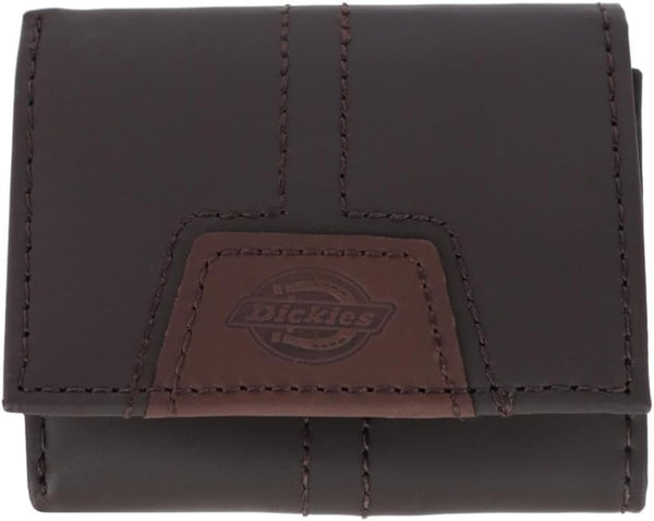 Dickies Leather Logo Patch Trifold Wallet - Work World