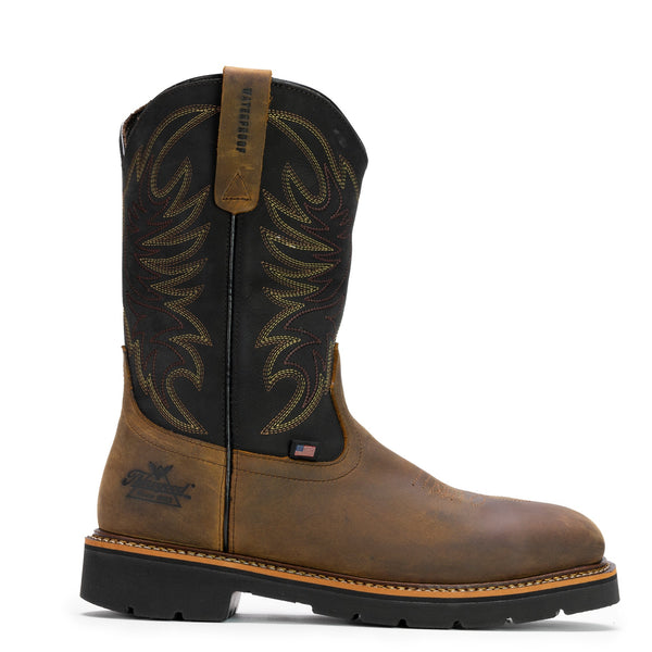 Thorogood Men's American Heritage 11" Waterproof Steel Toe Western Boo ...