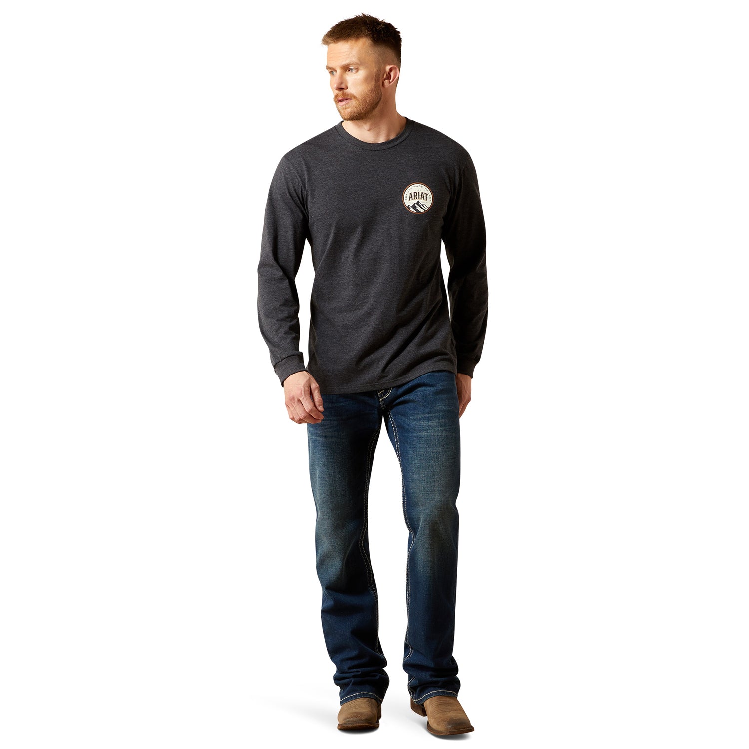 Ariat Men's "Circle A" Long Sleeve Tee - Work World