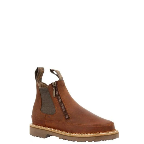 Georgia Boot Women's Side Zip 5" Slip Resistant Chelsea Romeo Boot ...