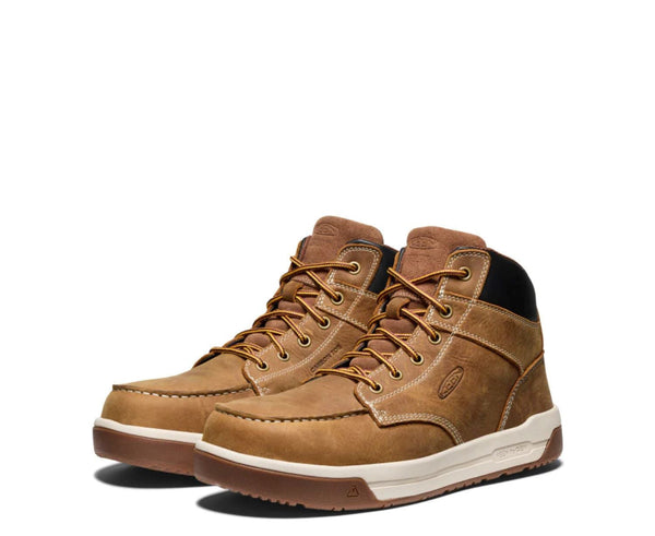 KEEN Utility Men's Gibson Mid 5" EH Moc Comp Toe Work Boot - Work World