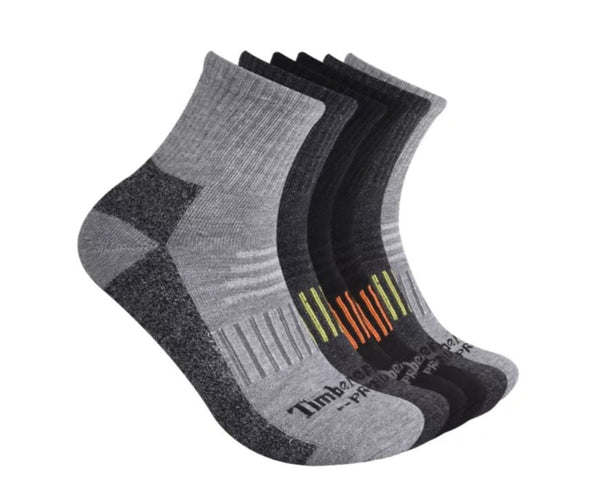 Timberland PRO Men's 6-Pack Big Logo Cushion Quarter Sock - Work World