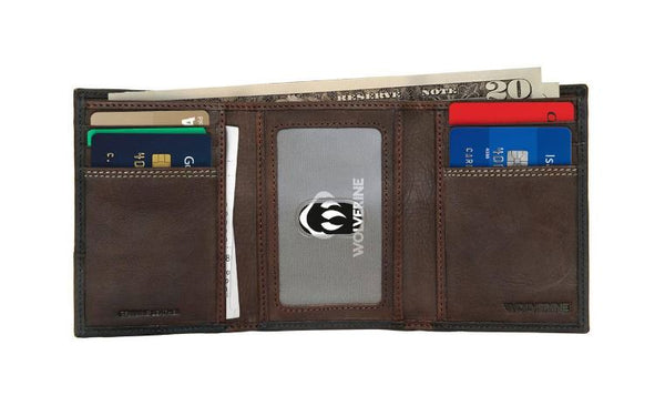 Wolverine I-90 DuraShocks® Trifold RFID Leather Wallet - Work World