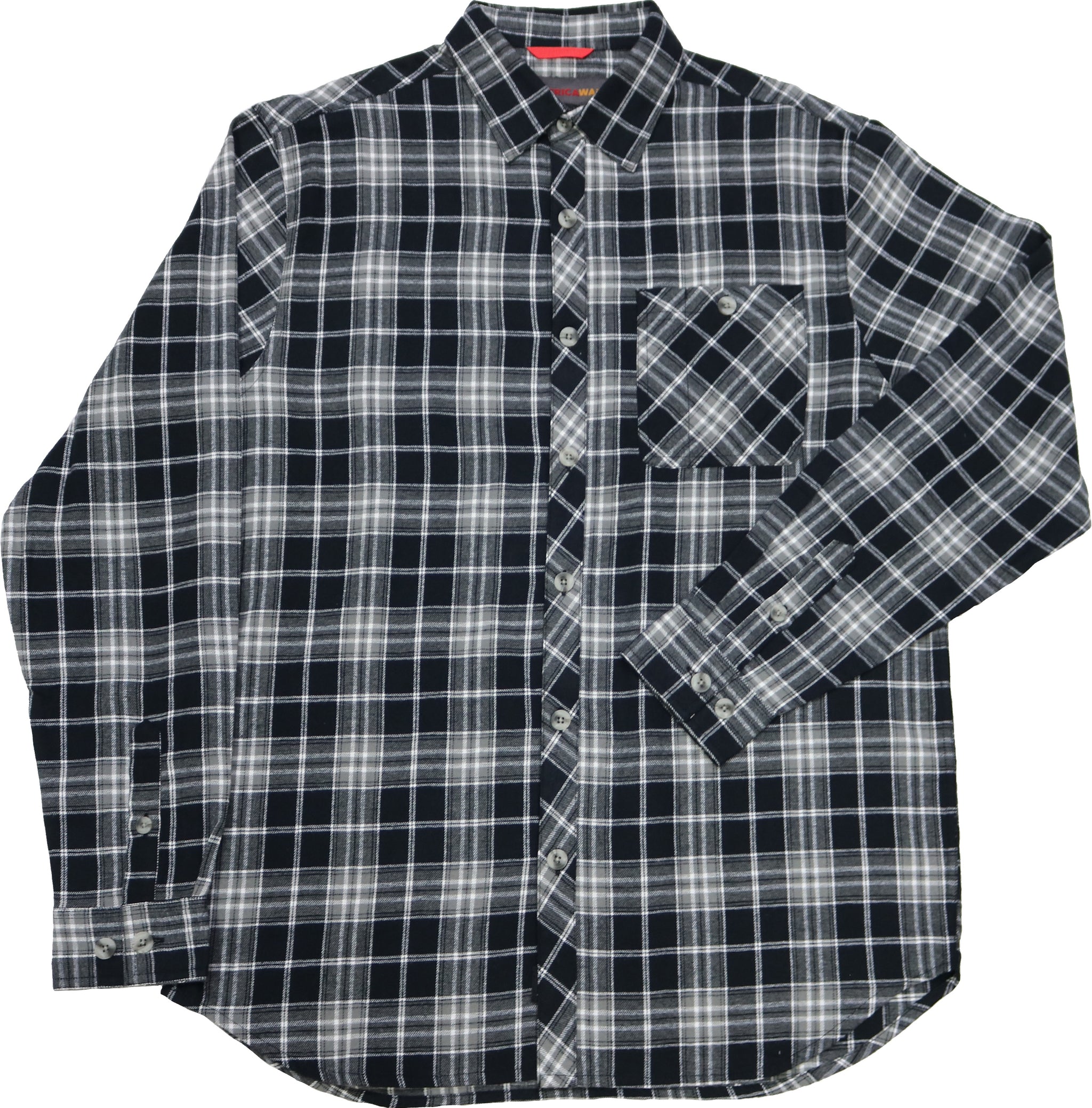 AmericaWare Men's Chisel Long Sleeve Flannel Shirt - Work World